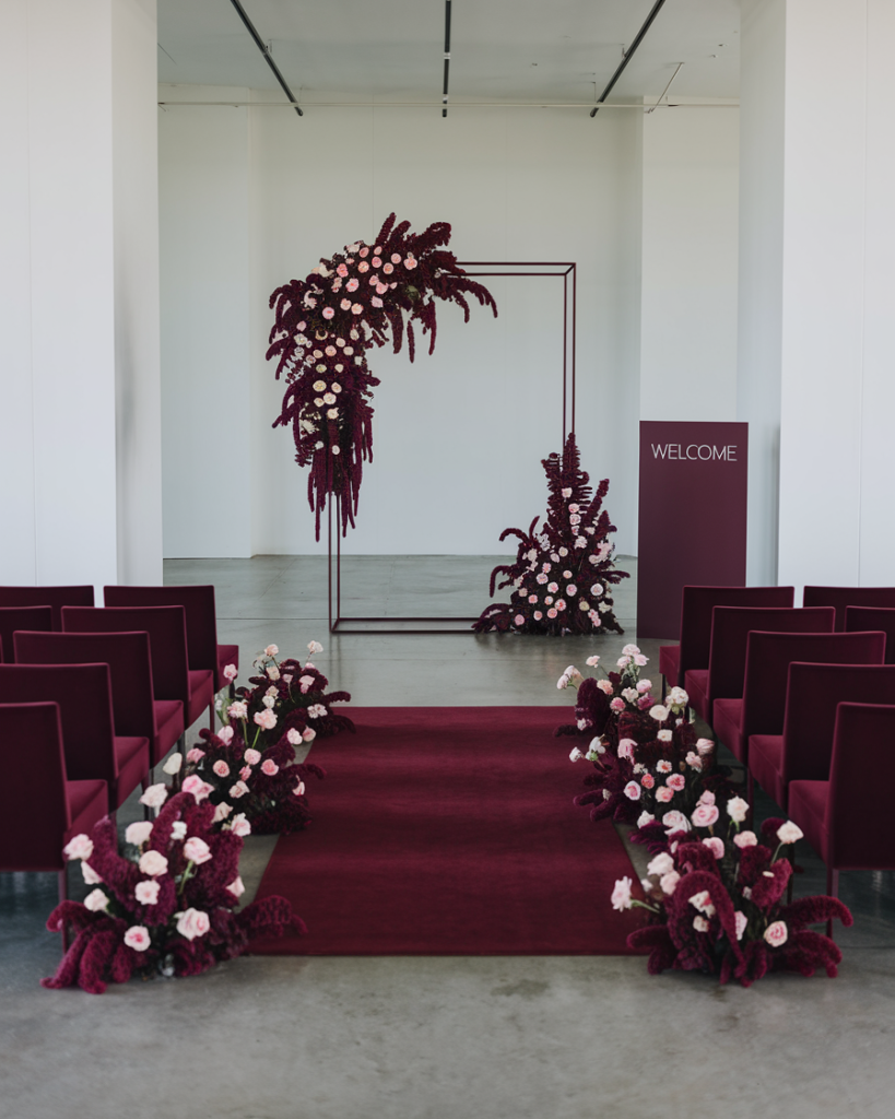 20 Burgundy Wedding Ideas That Balance Romance and Rich Color - AdoroEvents