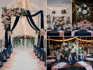 20 Stunning Navy Blue and Blush Pink Wedding Ideas That Will Take Your ...