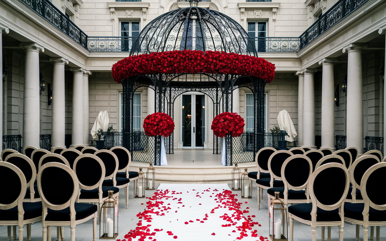 22 Insanely Romantic Red and Black Wedding Inspirations That Will Take ...