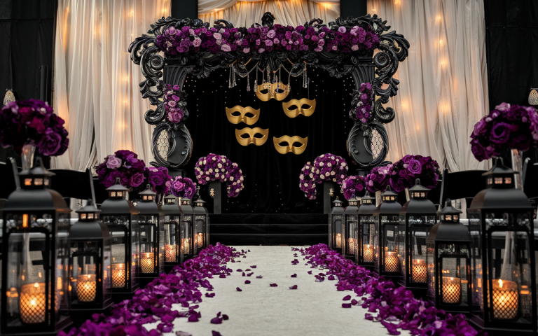 19 Striking Purple and Black Wedding Inspirations That Are Simply ...