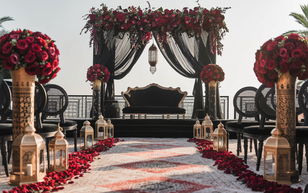 22 Insanely Romantic Red and Black Wedding Inspirations That Will Take ...