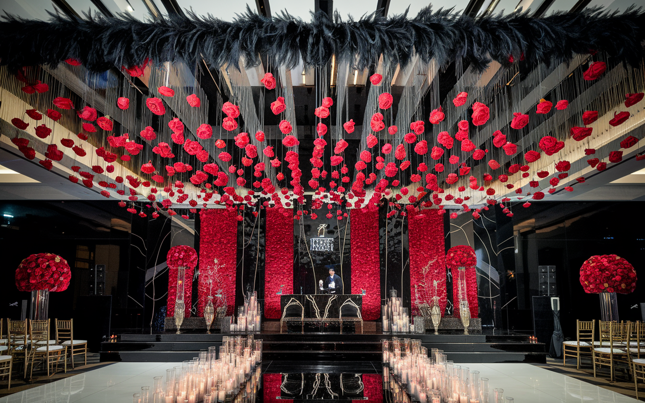 22 Insanely Romantic Red and Black Wedding Inspirations That Will Take ...