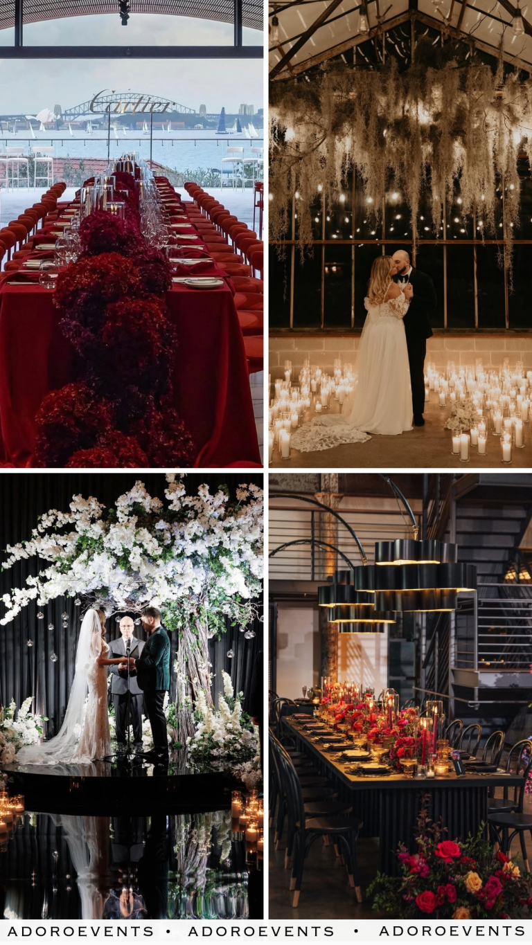 22 Luxuriously Dark Moody Wedding Decor Ideas for 2025 That Are ...