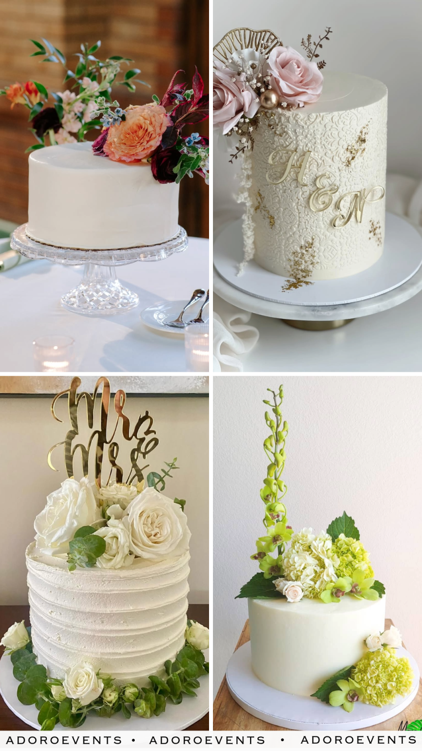 20 One Tier Wedding Cake Ideas So Stunning, You’ll Forget Multi-Layer ...
