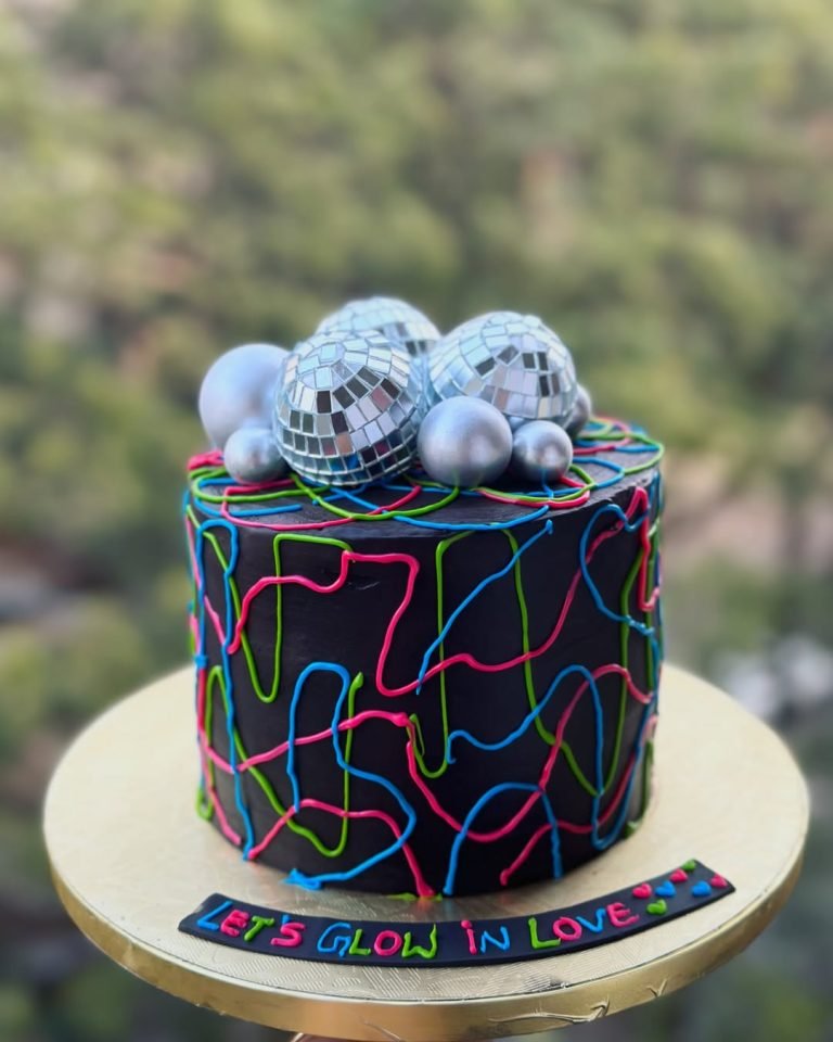 24 Unforgettable Neon Party Cake Ideas That Shine Brighter Than the ...