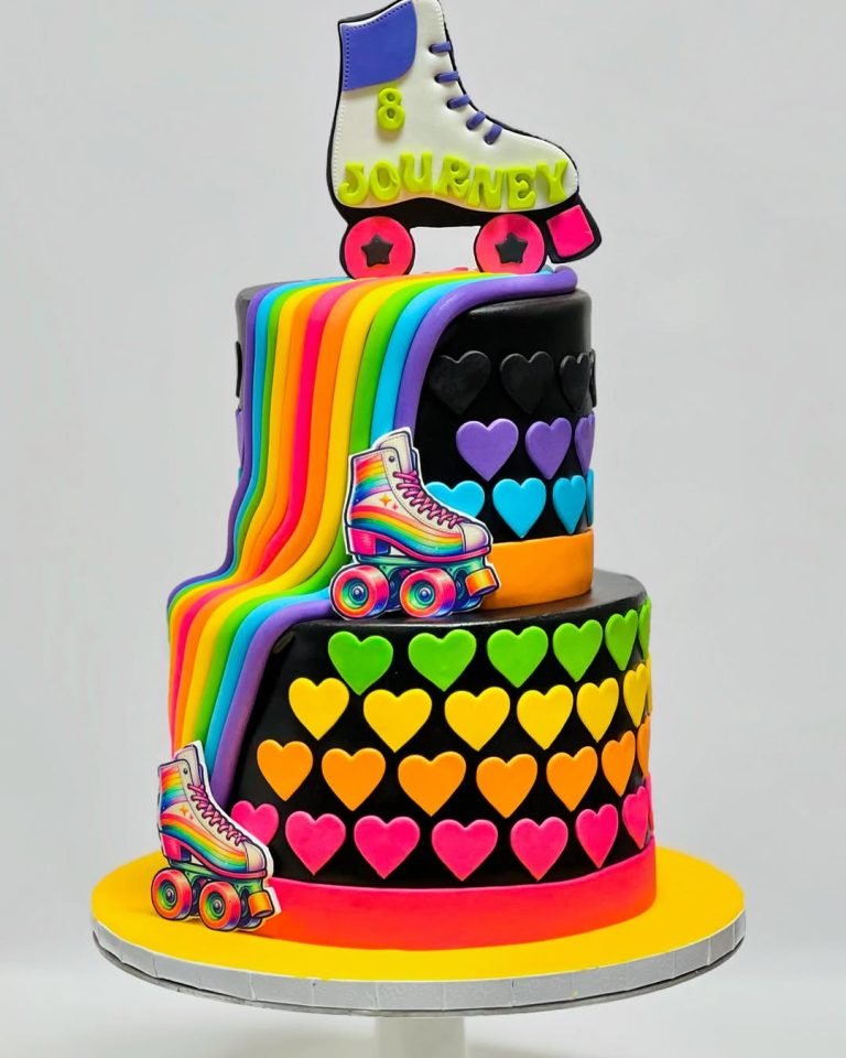 24 Unforgettable Neon Party Cake Ideas That Shine Brighter Than the ...