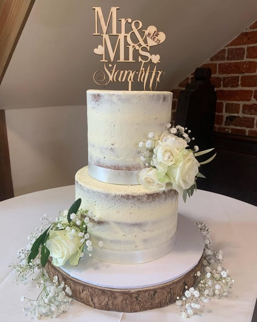 23 Envy-Inducing Semi Naked Wedding Cake Ideas You’ll Want for Your Big ...