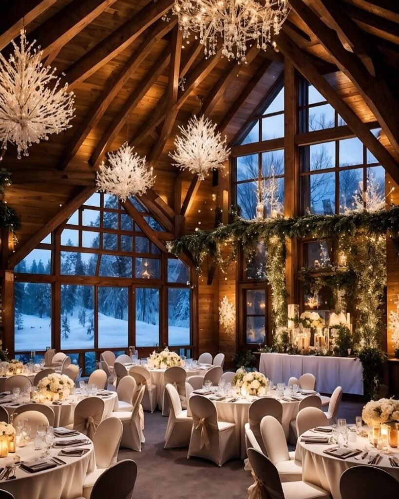 21 *Glam* Christmas Wedding Reception Ideas That Turn Frosty Nights ...