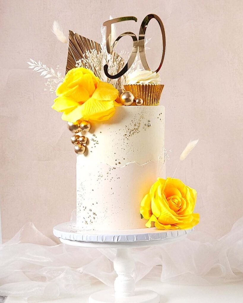 25 *Scrumptious* 50th Anniversary Cake Decor Ideas That Are Pure ...