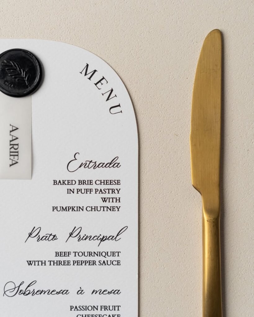 23 *Sophisticated* Wedding Menu Ideas That Whisper Luxury - AdoroEvents