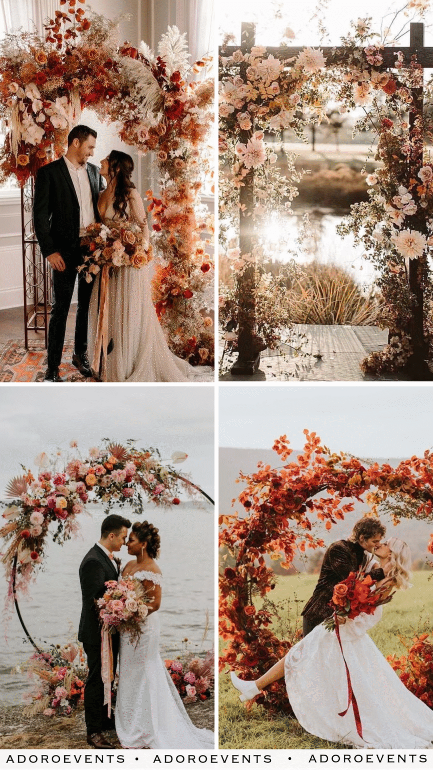 24 *Steal-Worthy* Fall Wedding Arch Ideas No Bride Should Miss ...