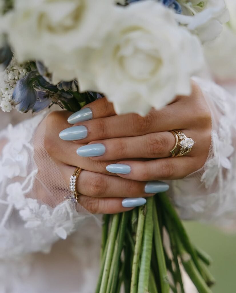 24 *It-Girl* Blue Wedding Nail Ideas That Nail the Modern Bride ...